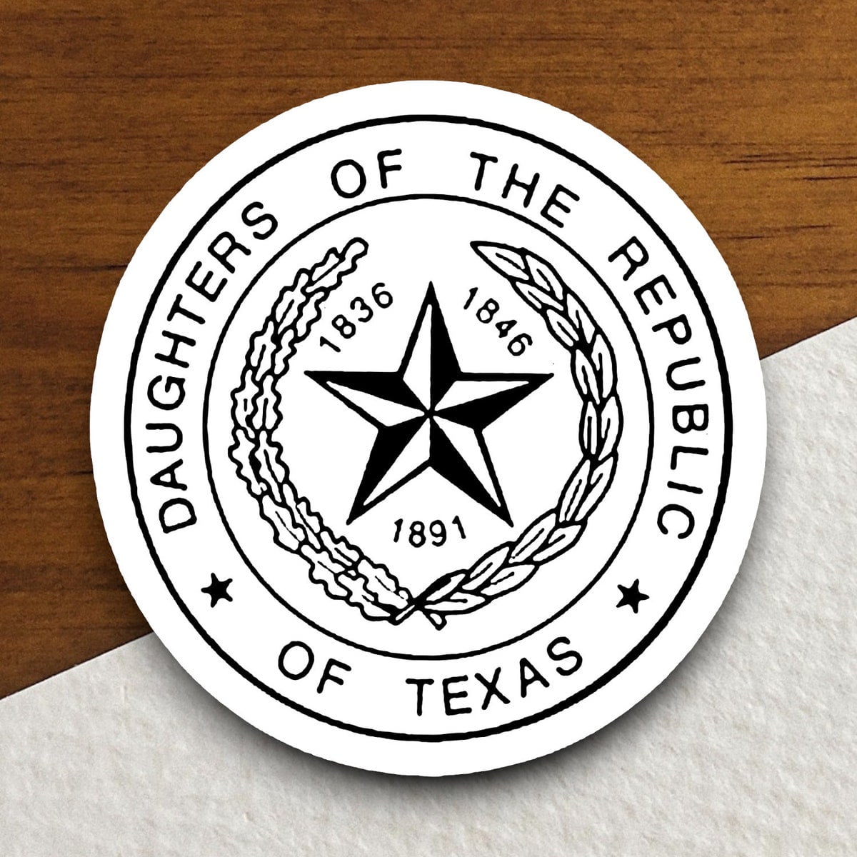 Stickly The Daughters Of The Republic Of Texas Road Sign Stickers ...
