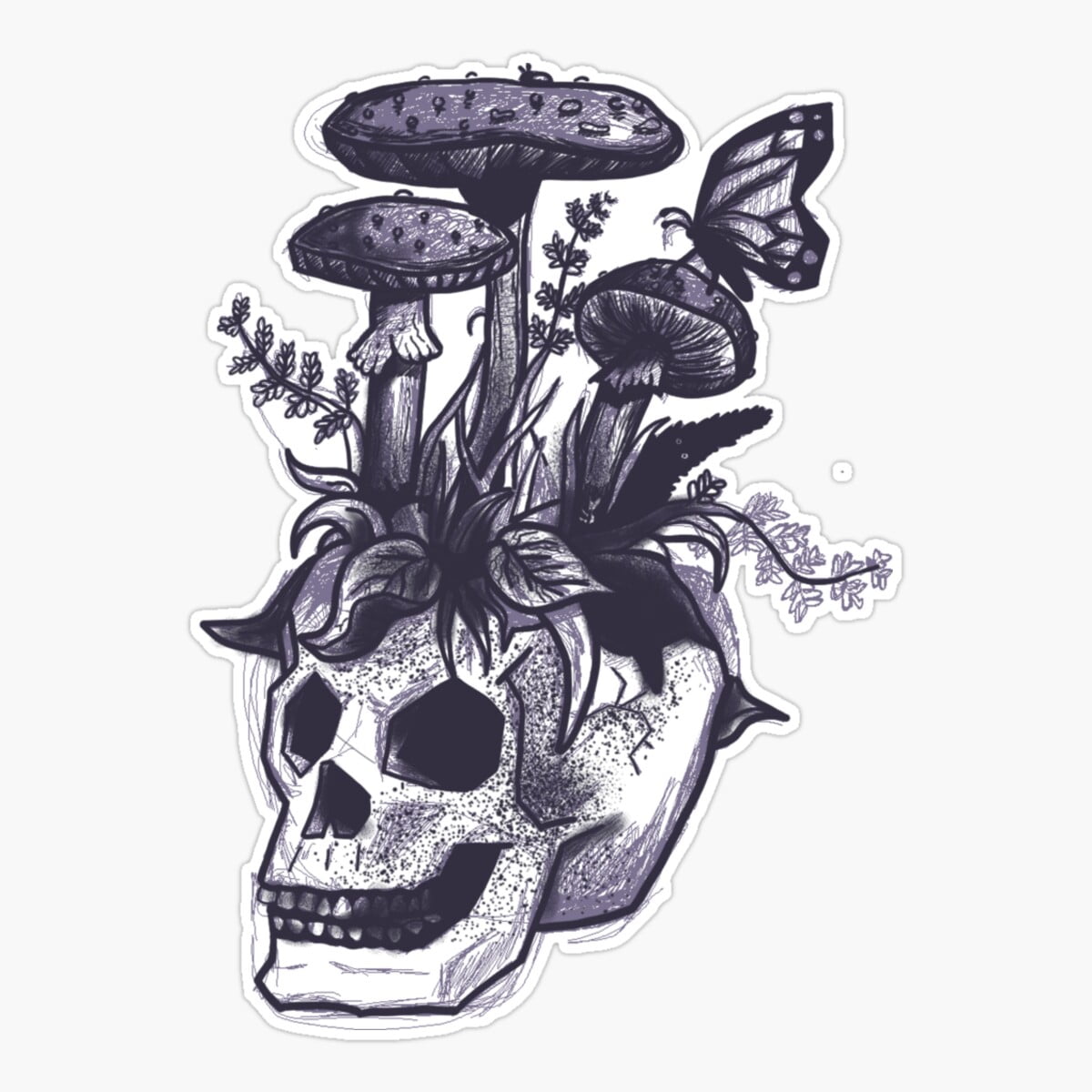 Stickly Death Sticker, Phone Decal Water Bottle Stickers Car Decals ...