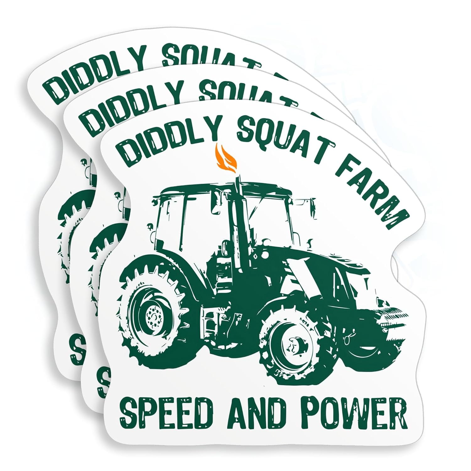 Stickly Diddly Squat Farm Speed and Power Stickers Bumper Sticker ...