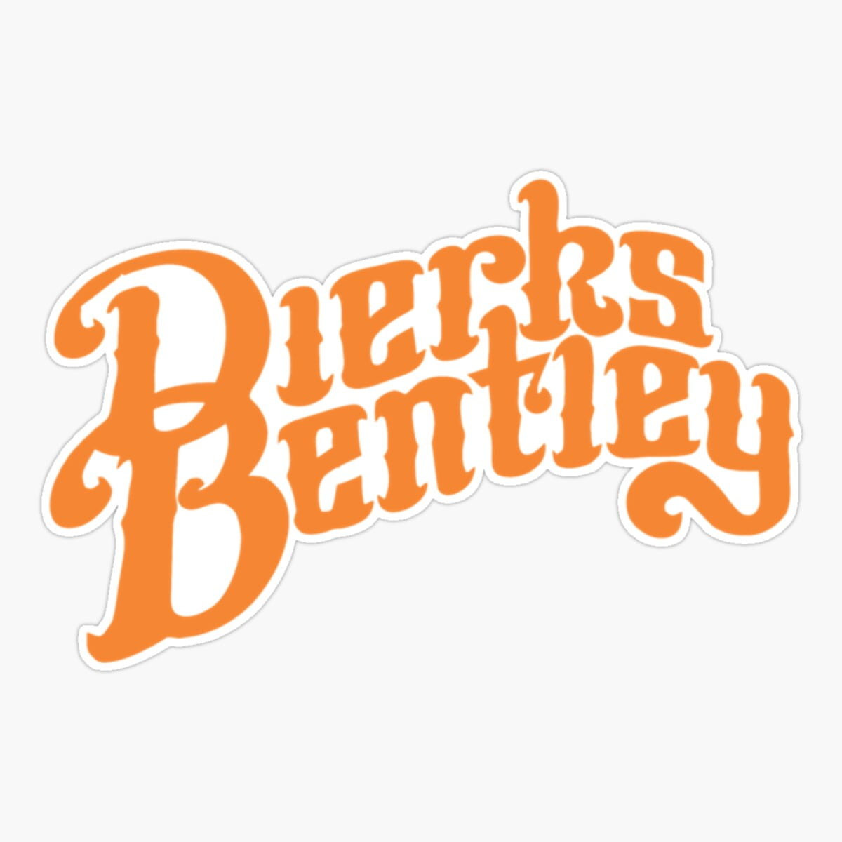 Stickly Dierks Bentley Sticker, Phone Decal Water Bottle Stickers Car ...
