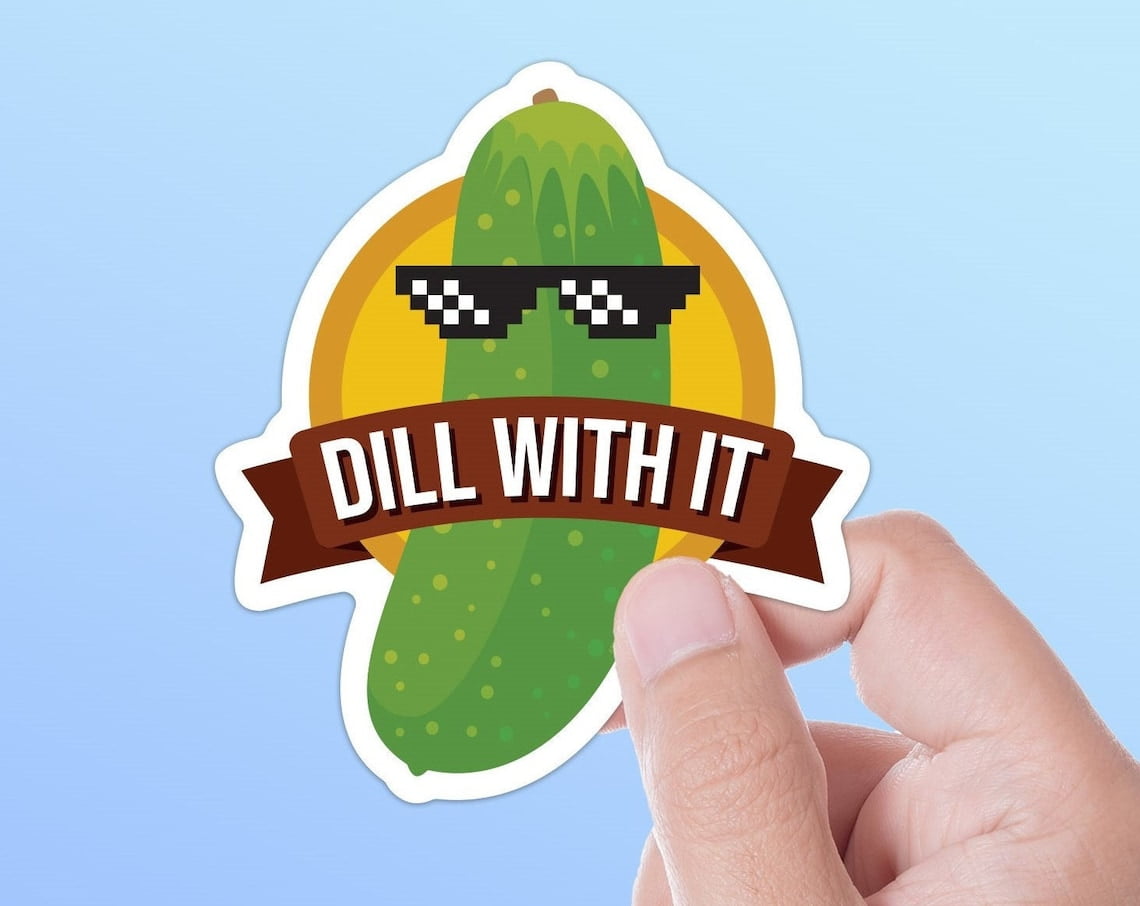 Stickly Dill With It Pickle Er For Hydroflask Water Bottle - Funny ...