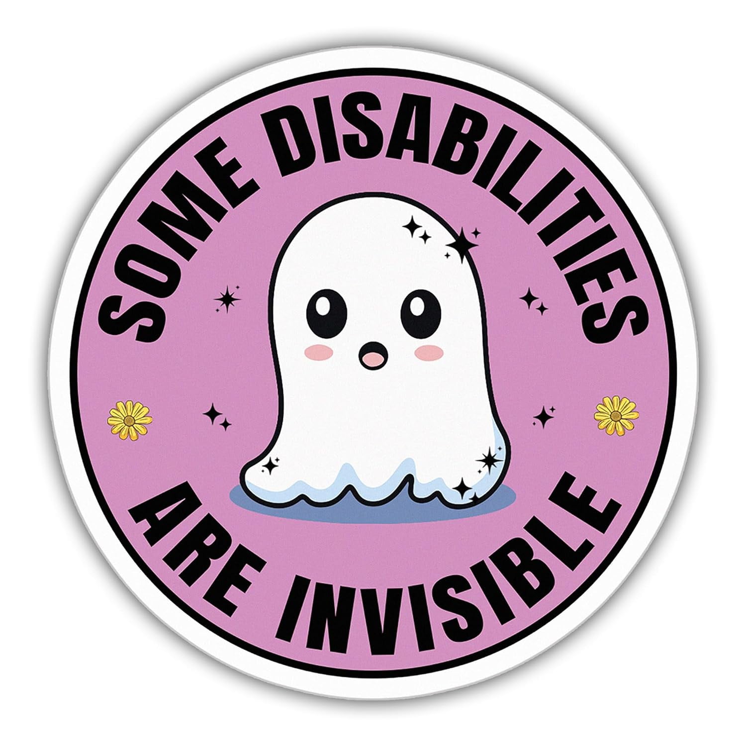 Stickly Disability Sticker Disabilities Awareness Decal Some ...