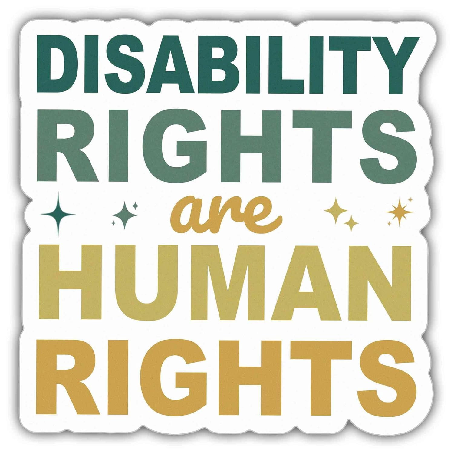 Stickly Disability Stickers Disabilities Decals Disability Rights are ...