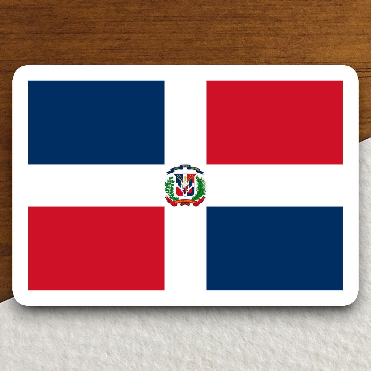 Stickly Dominican Republic Country Flag Sticker, International Country ...