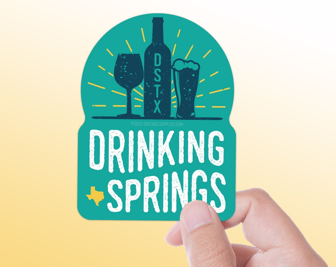 Stickly Dripping Springs Texas Er, Cute Springs Ers, Austin Atx Decal ...