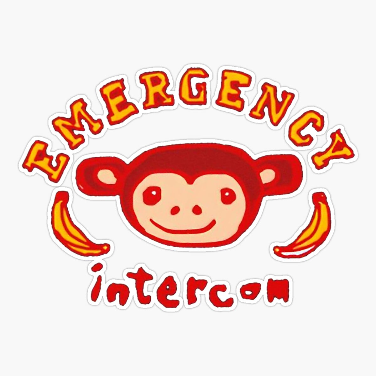 Stickly Emergency Intercom - Drew Philips Sticker, Phone Decal Water Bottle Stickers Car Decals ...
