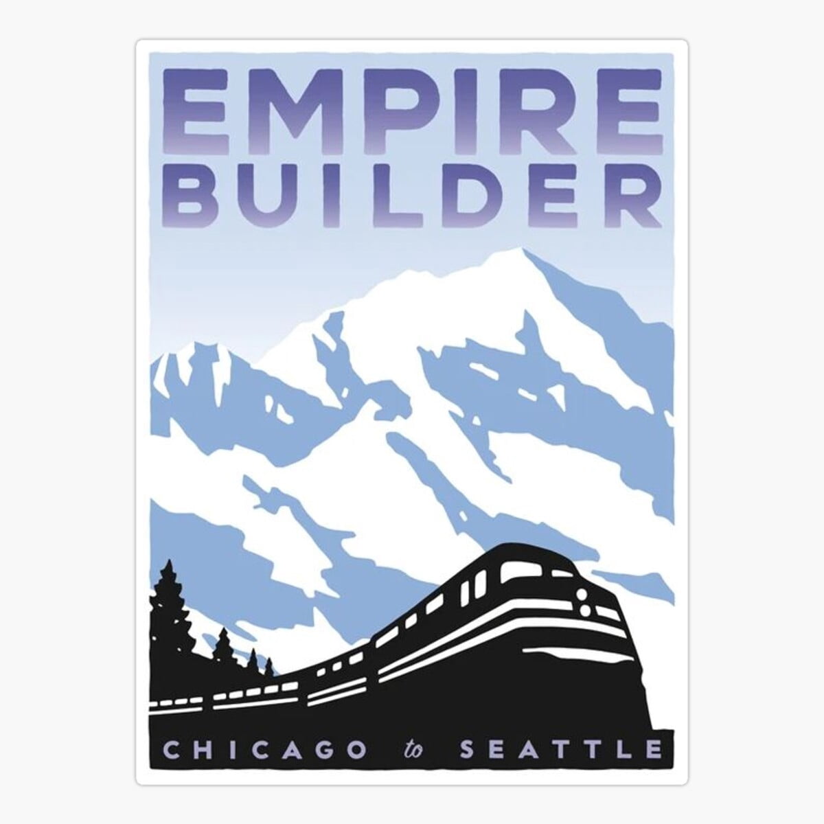 Stickly Empire Builder Sticker, Phone Decal Water Bottle Stickers Car ...