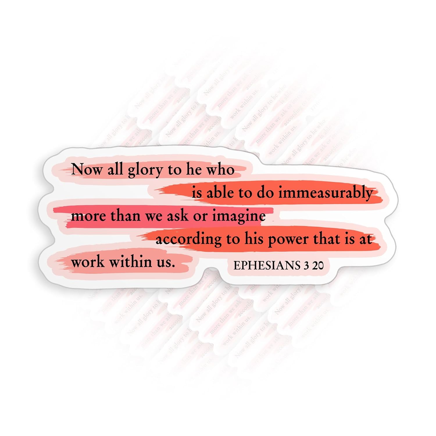 Stickly Ephesians 20 God is Able to Do Far More Sticker Bible Faith ...