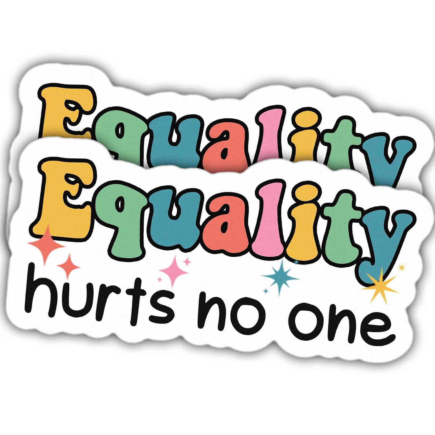 Stickly Equality Stickers Human Rights Decals Equality Hurts No One ...
