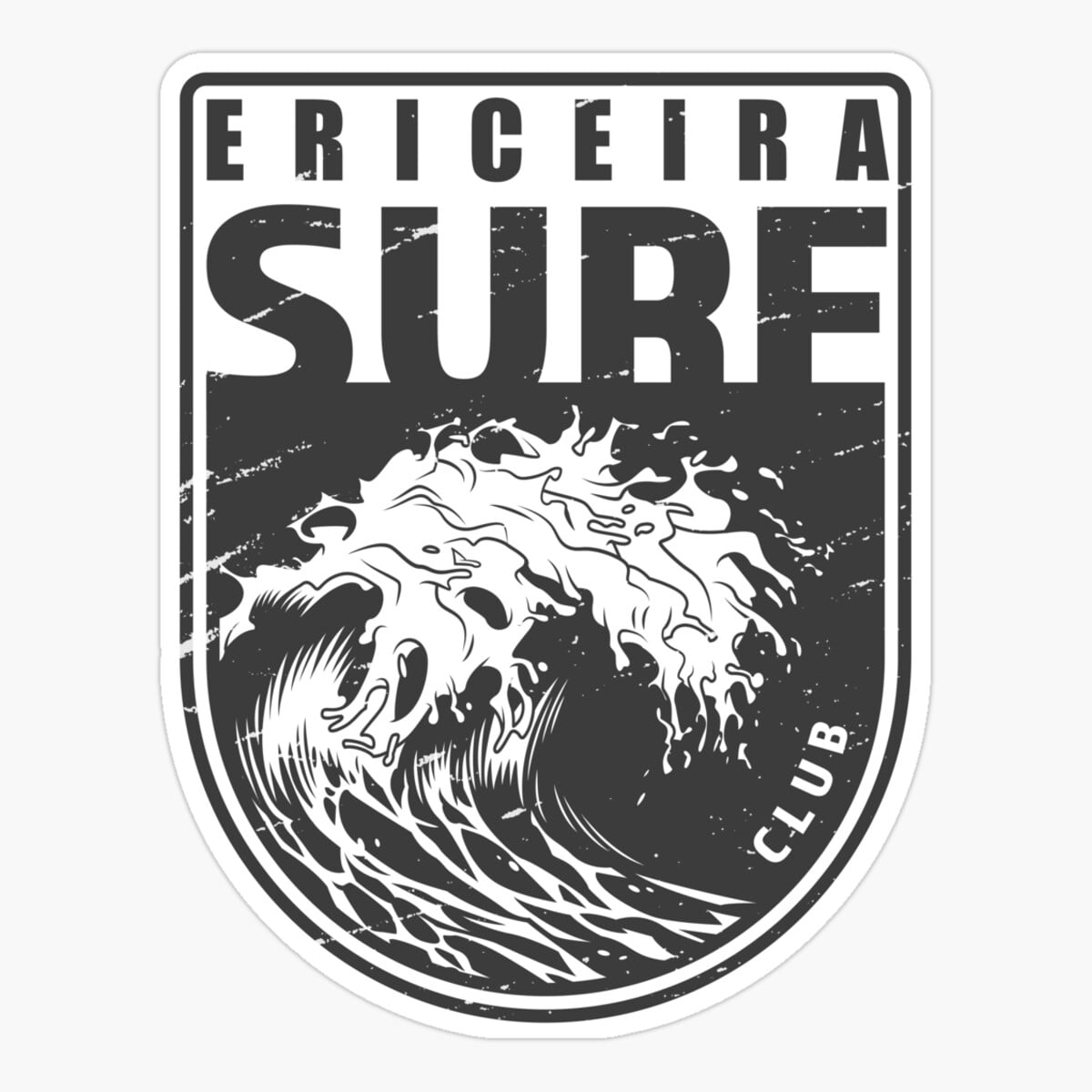 Stickly Ericeira Surclub Portugal Emblem Sticker, Phone Decal Water ...