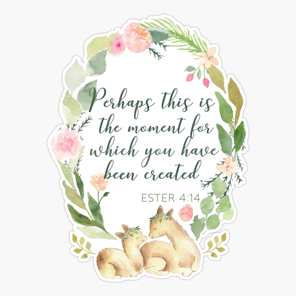 Stickly Ester 4:14: Perhaps This Is The Moment Sticker, Phone Decal ...