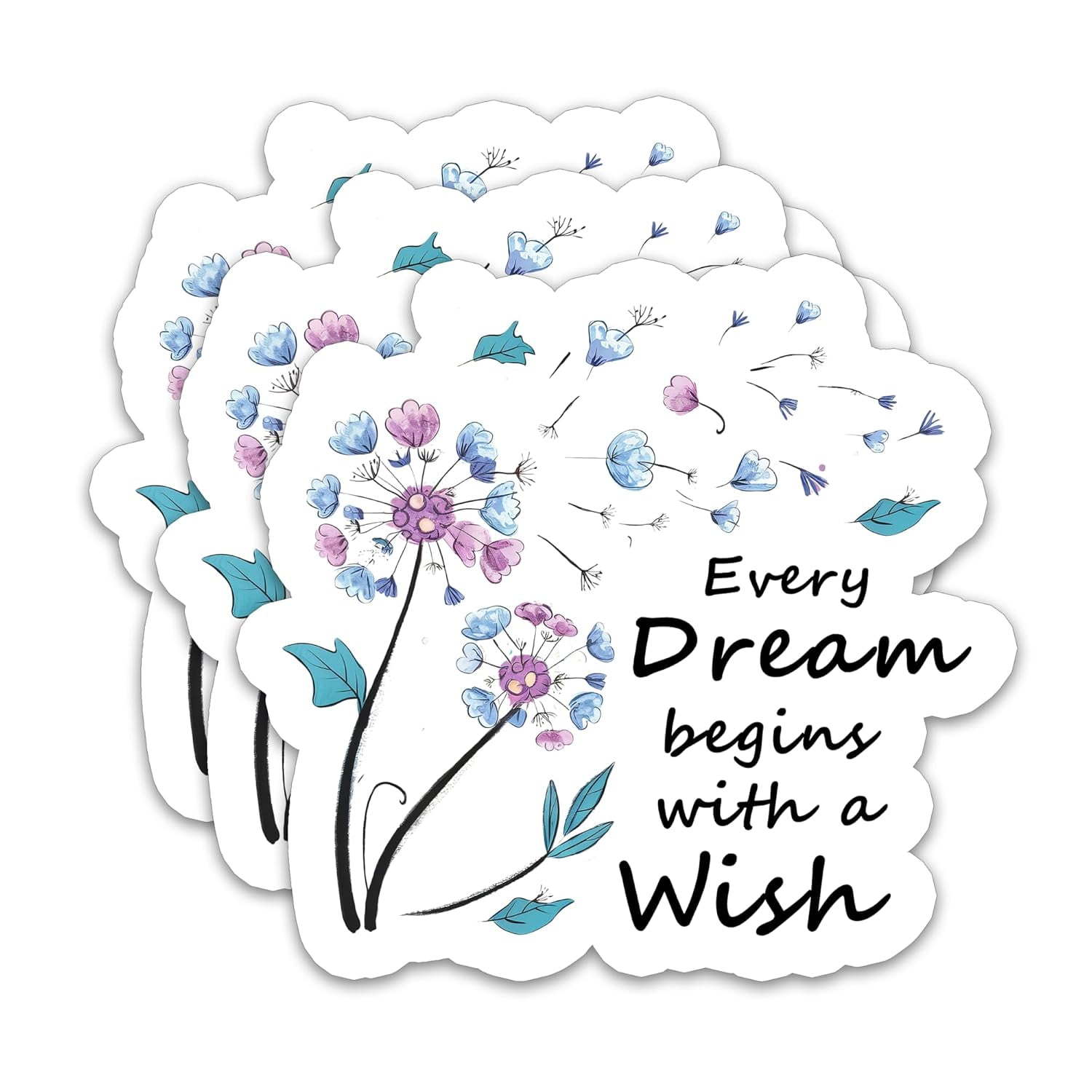Stickly Every Dream Begins with a Wish Sticker, Inspirational Sticker ...