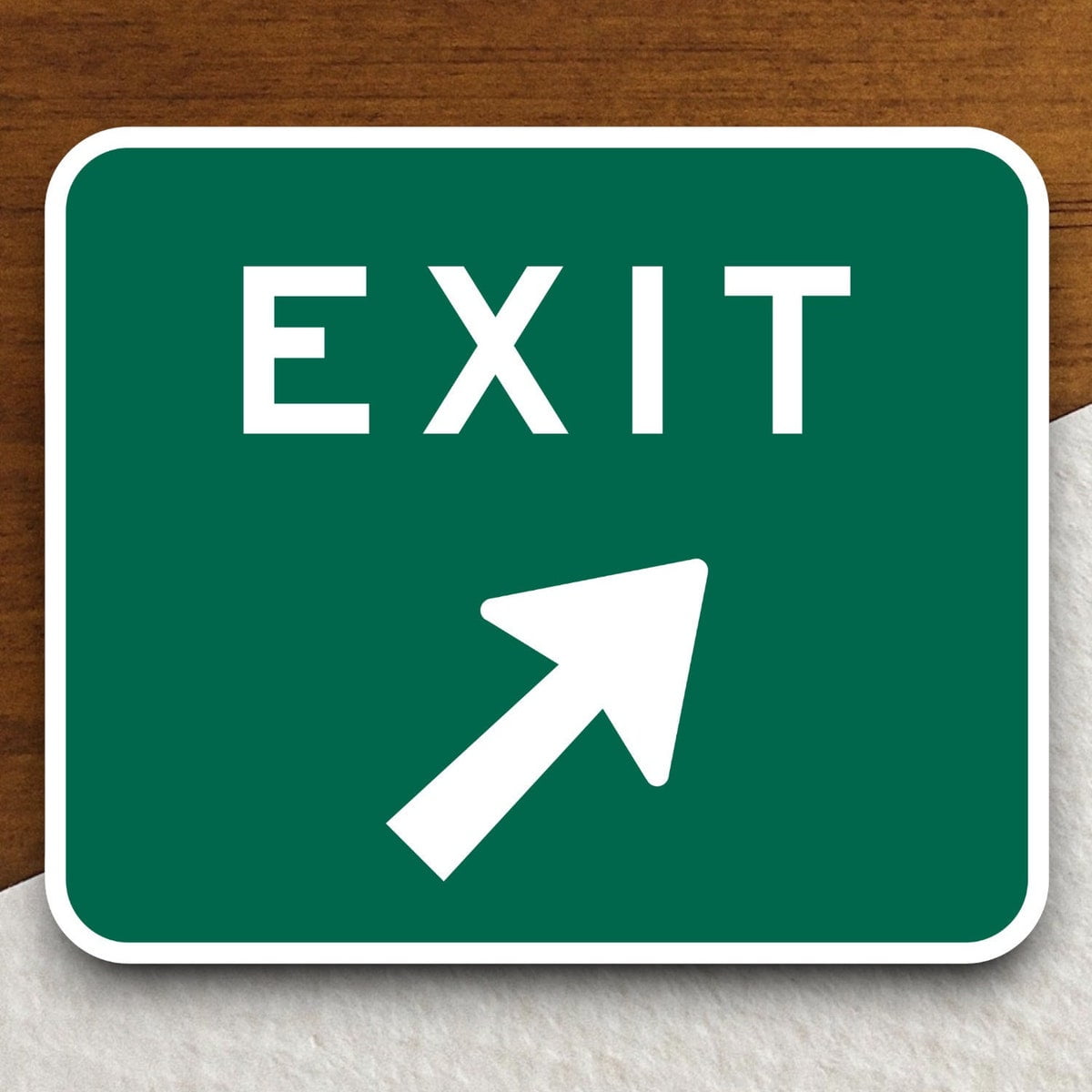Stickly Exit Road Sign Stickers, Traffic Sticker, Road Sign Decoration ...