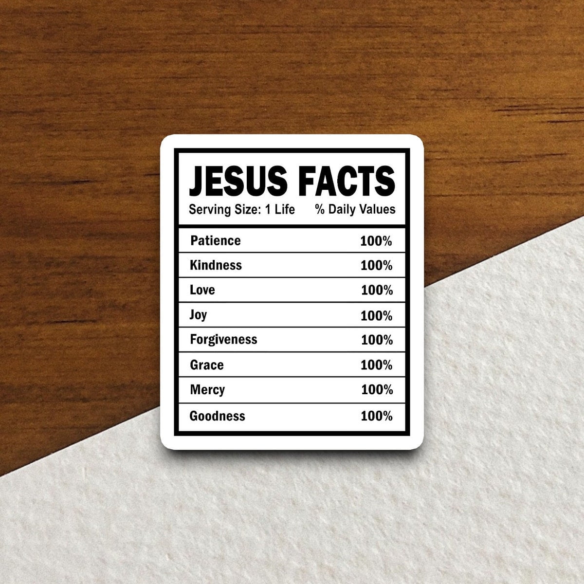 Stickly Facts Sticker, Religious Sticker, Faith Sticker, Worship ...