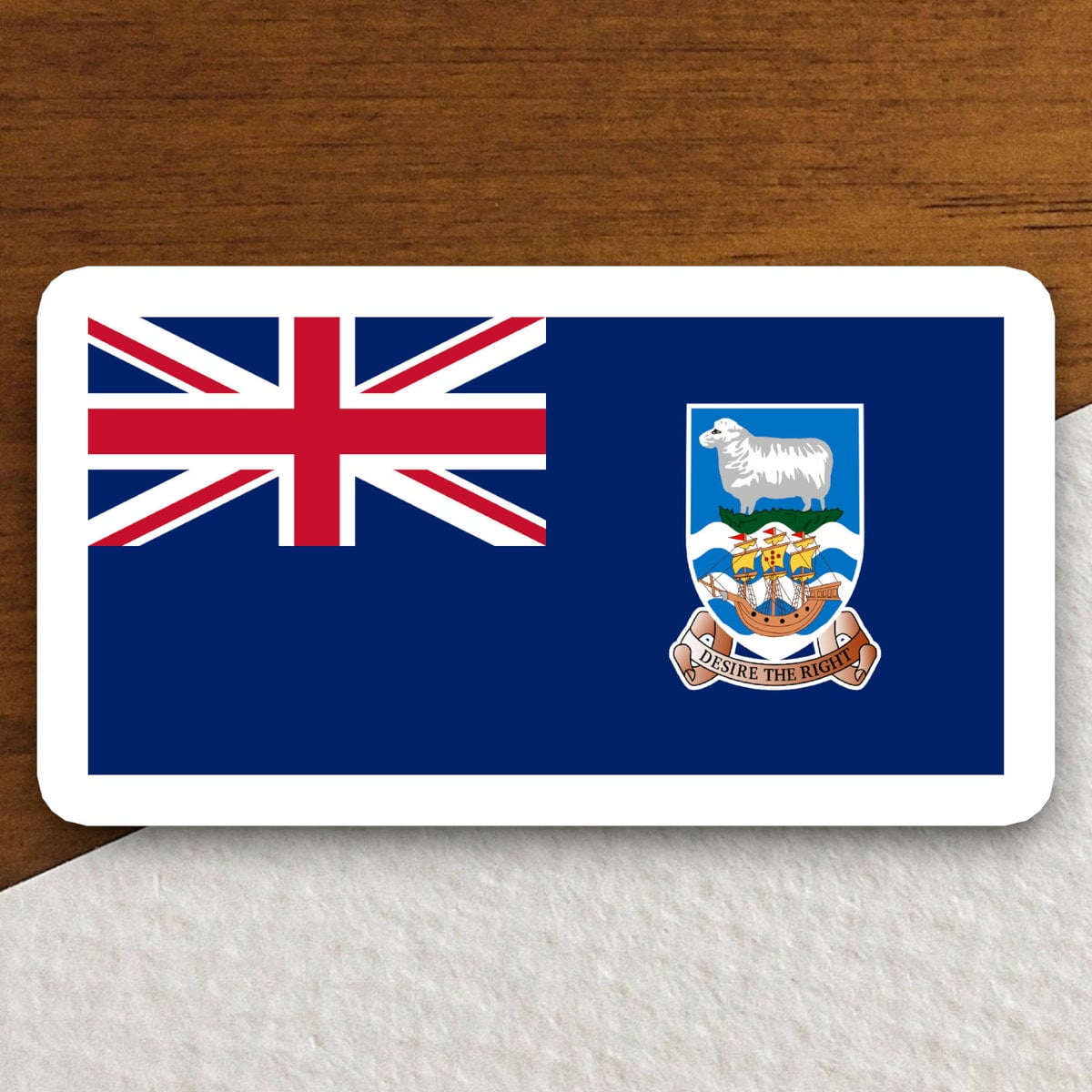 Stickly Falkland Islands Country Flag Sticker, International Country ...