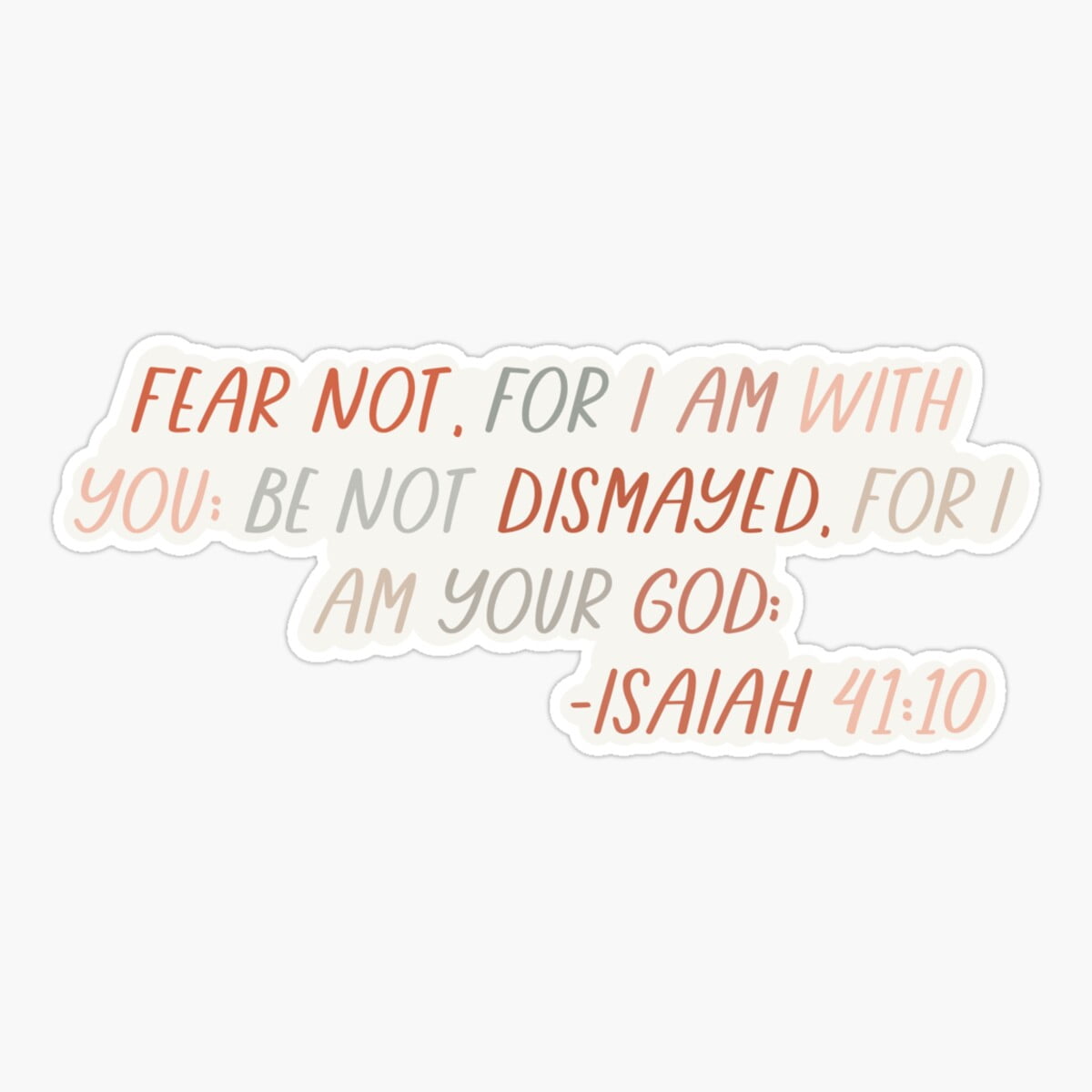 Stickly Fear Not-Tan Sticker, Phone Decal Water Bottle Stickers Car ...