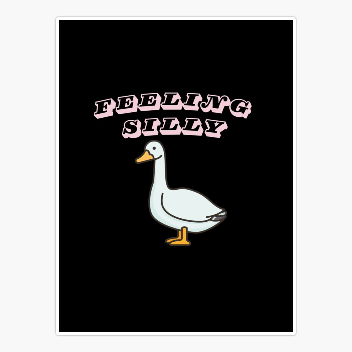 Stickly Feeling Silly Sticker, Phone Decal Water Bottle Stickers Car ...