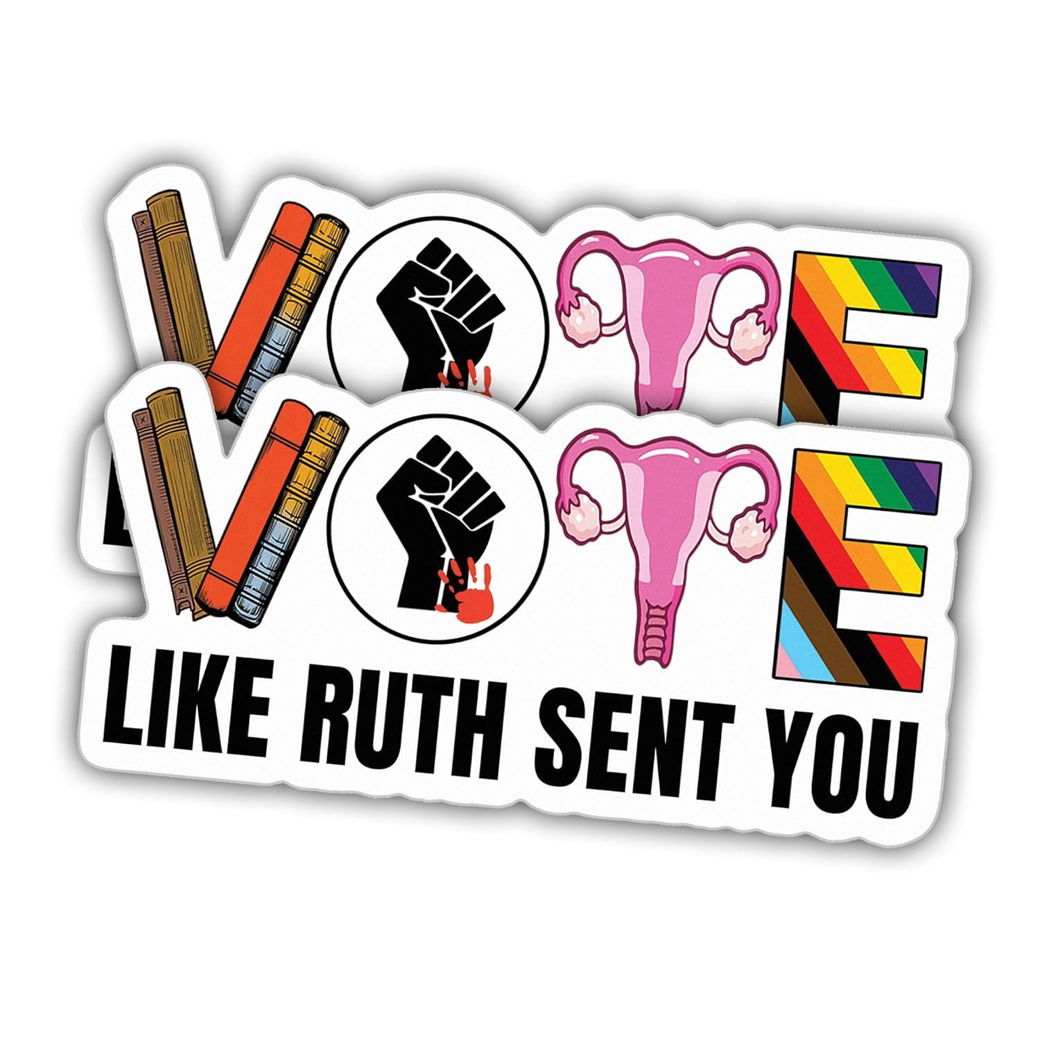 Stickly Feminism Sticker Feminist Women's Right Decal Vote Like Ruth ...