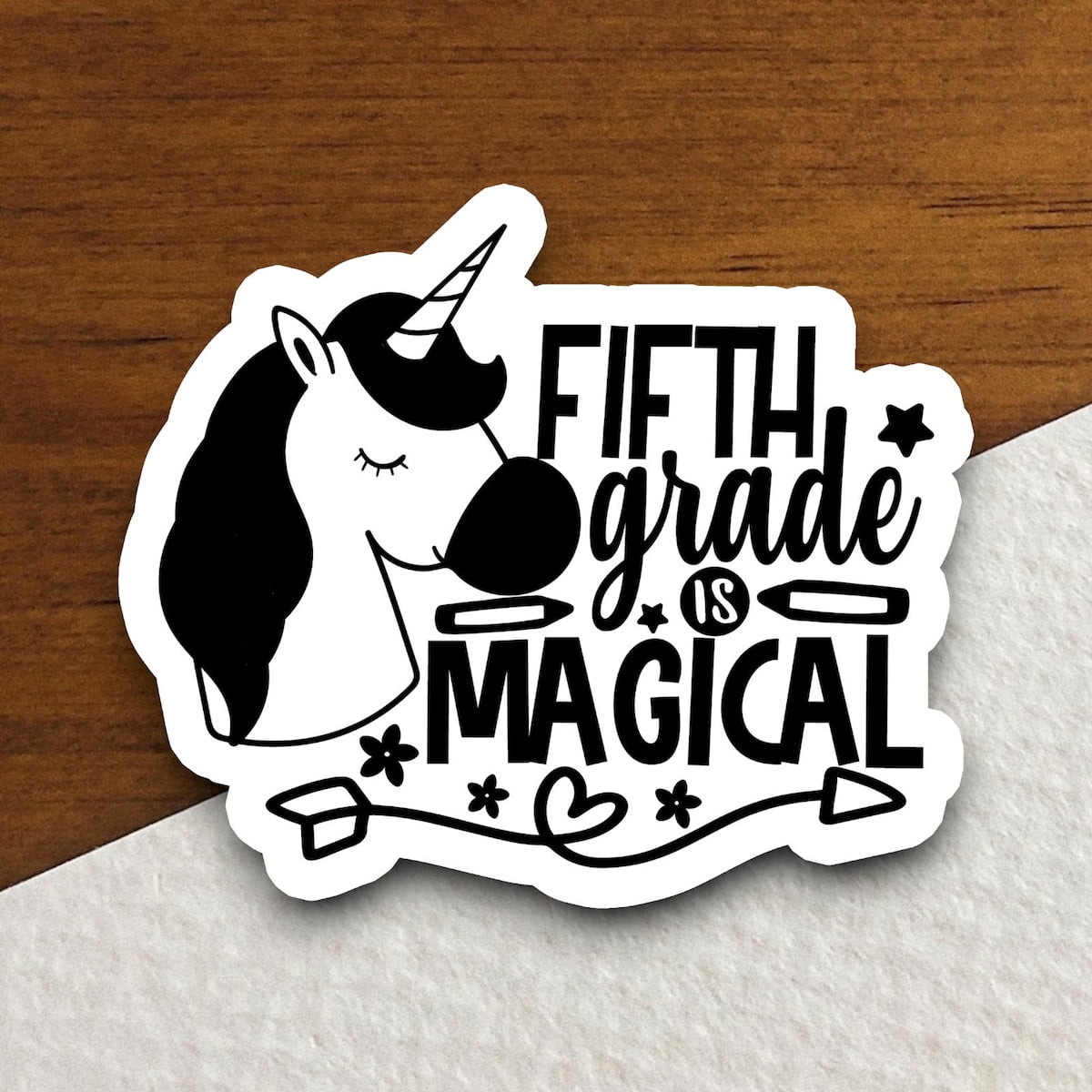 Stickly Fifth Grade Is Magical Sticker, Teacher Sticker, Education ...
