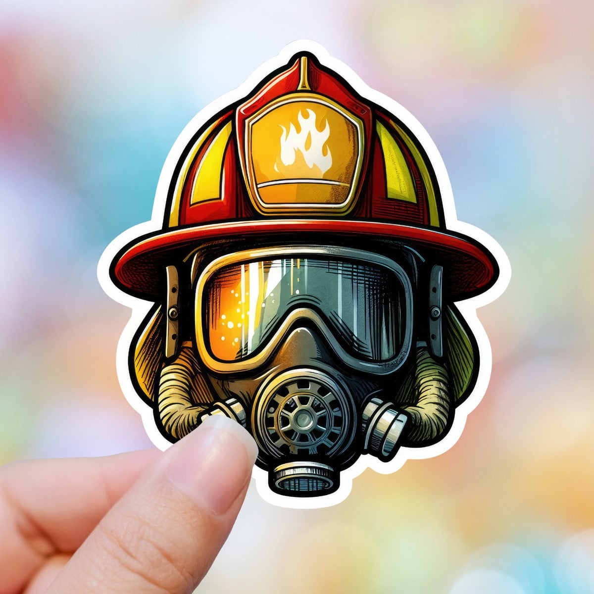 Stickly Fireman Sticker Fire Truck Sticker First Responder Sticker Fire ...