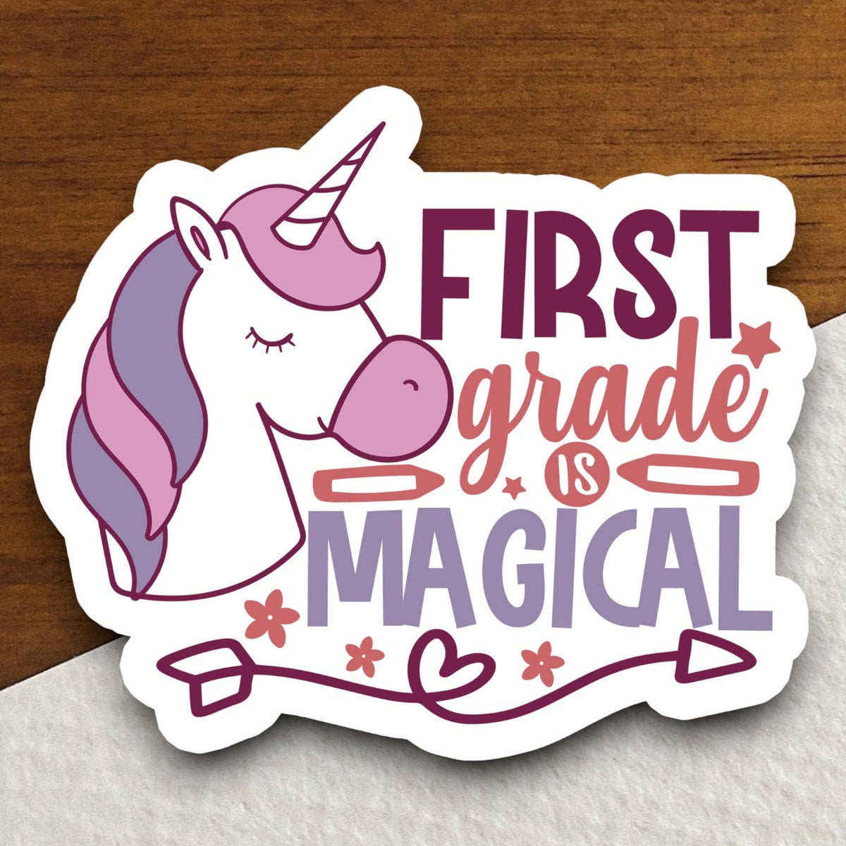 Stickly First Grade Is Magical Sticker, Teacher Sticker, Education ...