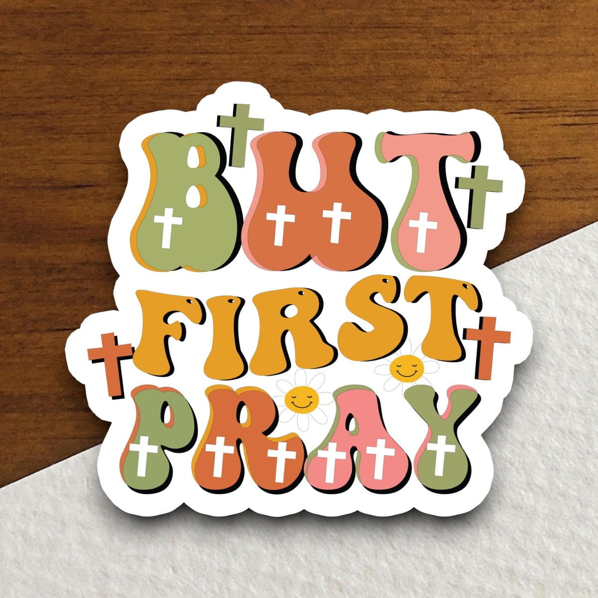 Stickly But First Pray Sticker, Religious Sticker, Faith Sticker ...