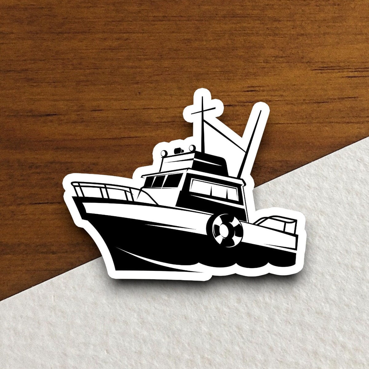 Stickly Fishing Boat Sticker, Fishing Sticker, Fish Sticker, Sports ...