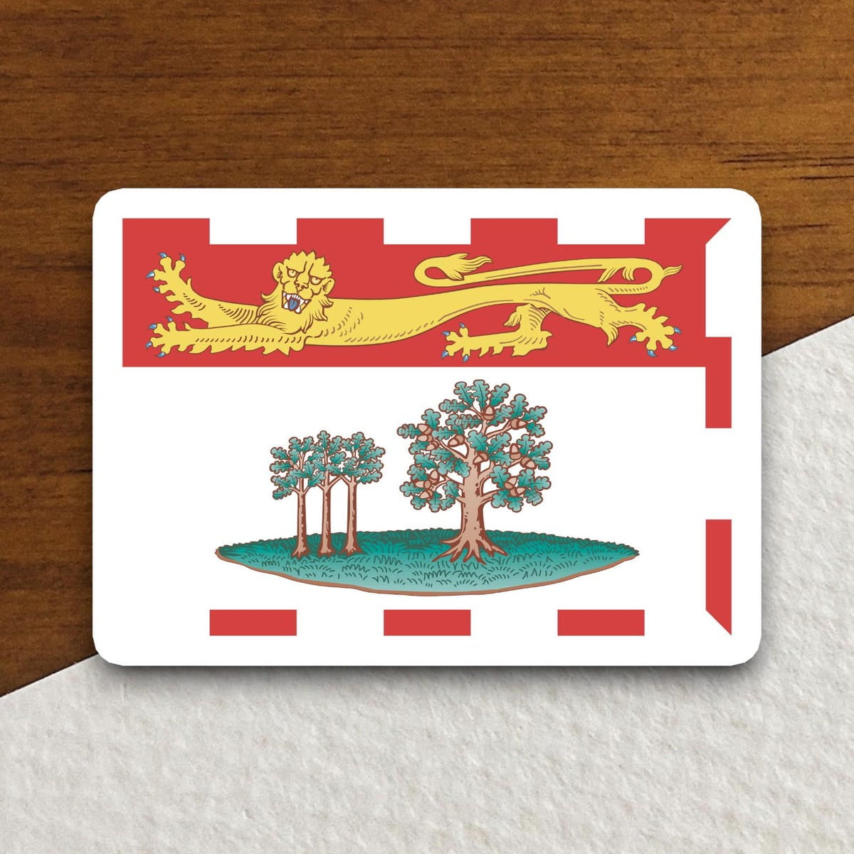 Stickly Flag Of Prince Edward Island Flag Sticker, Island Sticker ...