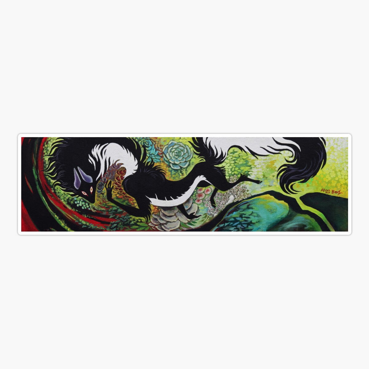 Stickly Forgotten Wilds Sticker, Phone Decal Water Bottle Stickers Car ...