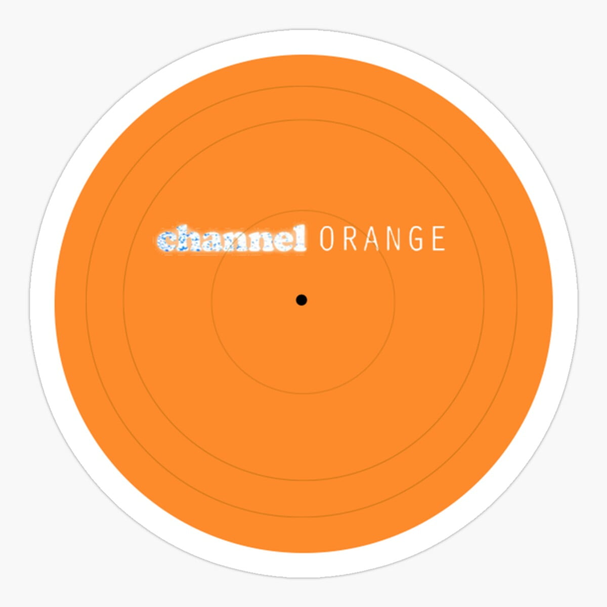 Stickly Frank Ocean Channel Orange Vinyl Sticker, Phone Decal Water ...