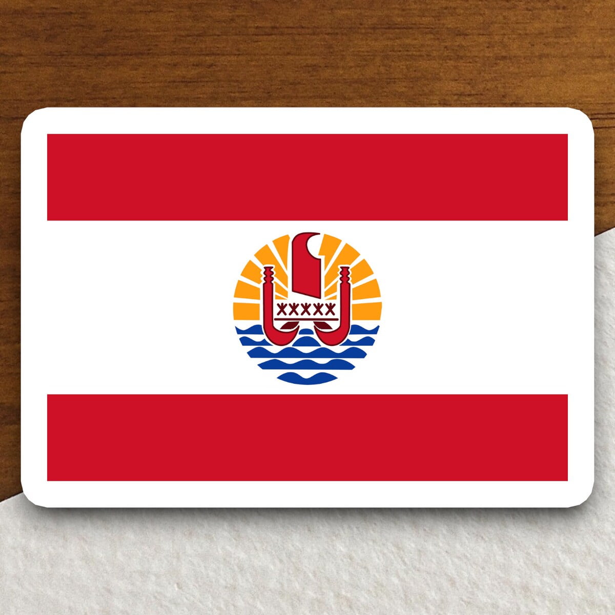 Stickly French Polynesia Country Flag Sticker, International Country ...