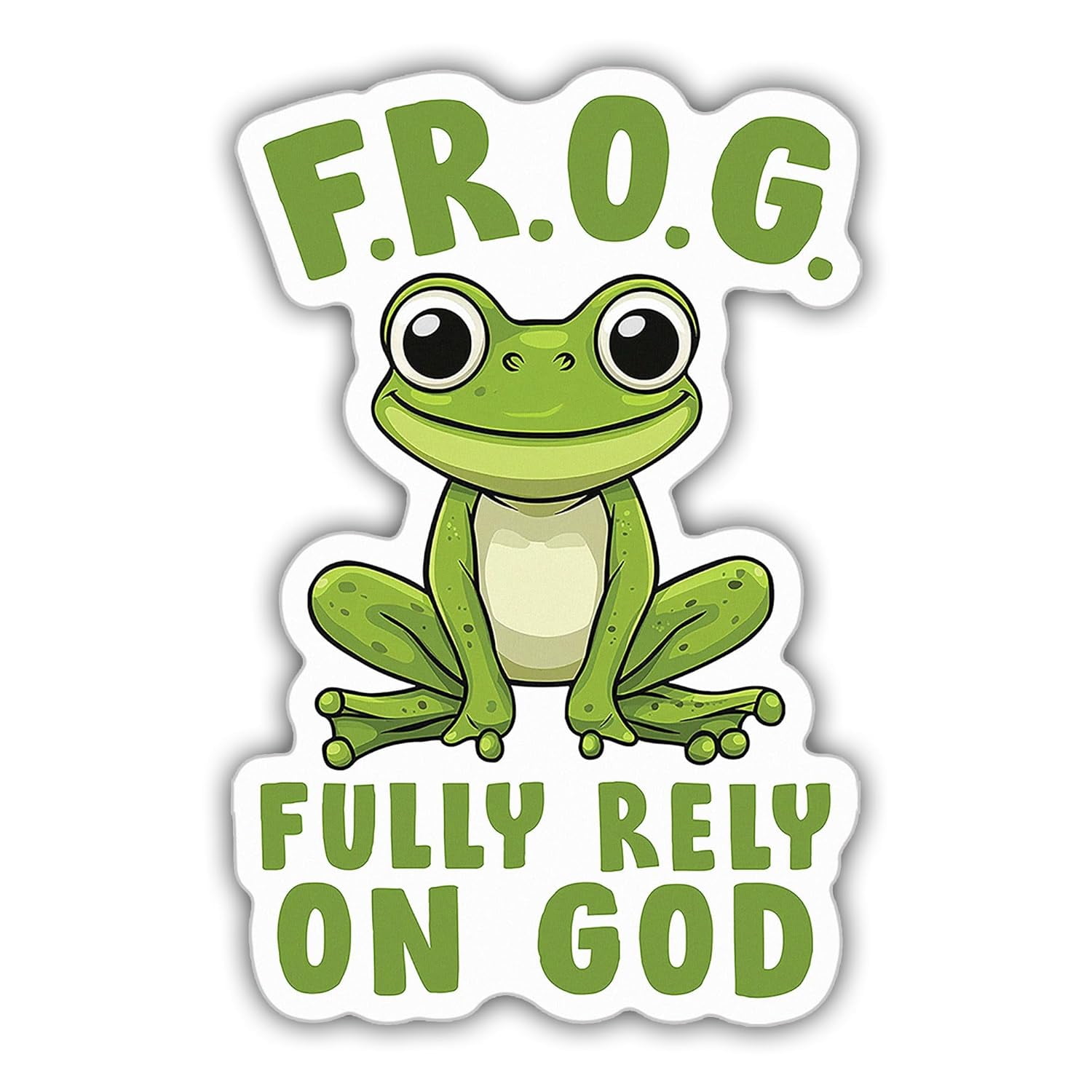 Stickly Frog Sticker Frog Lover Decal Animal Cute Frog Fully Rely On ...