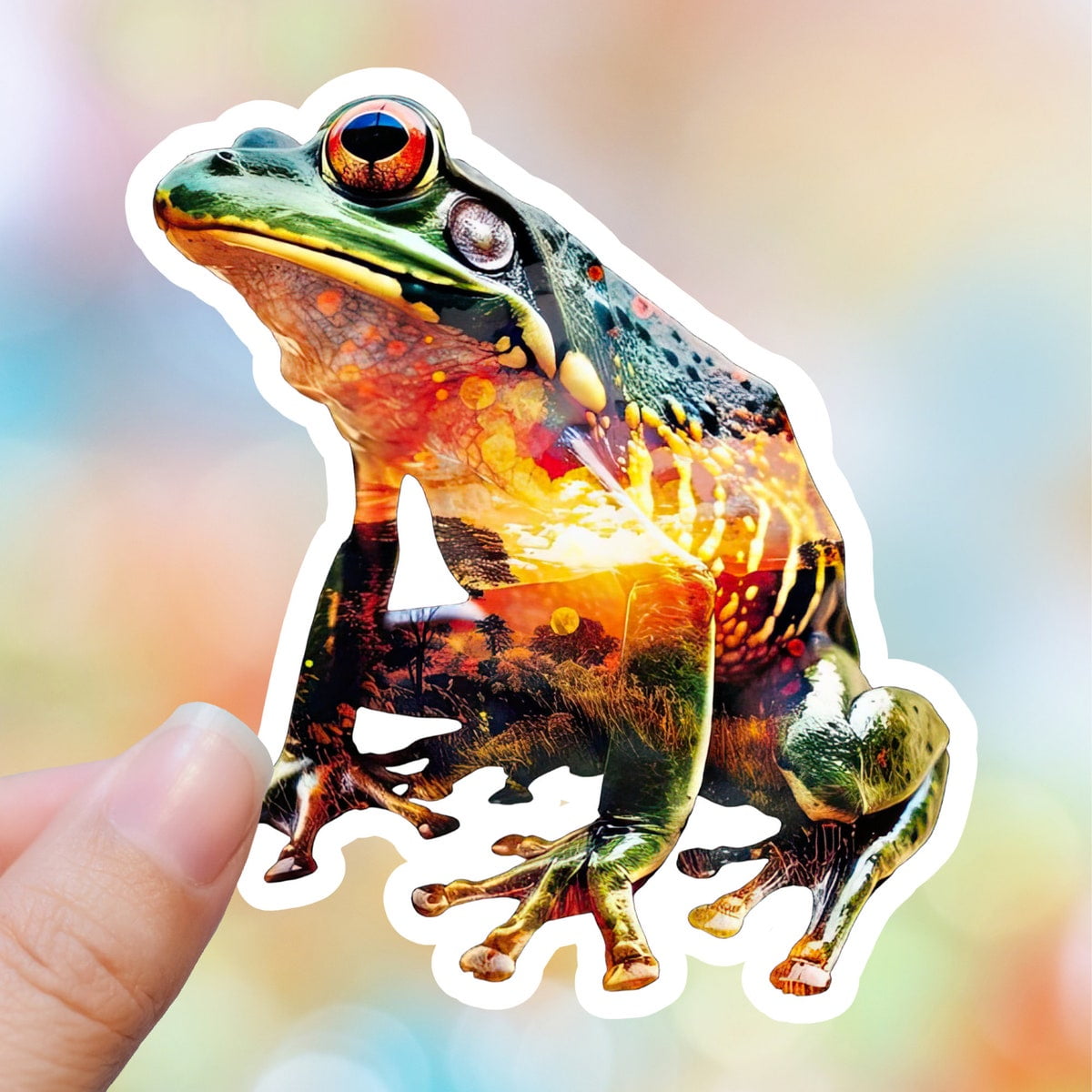 Stickly Frog Sticker Nature Sticker Swamp Lake River Laptop Sticker ...