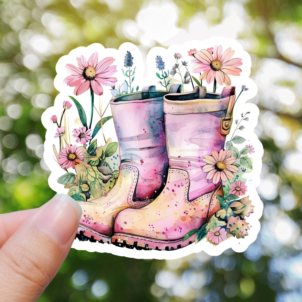 Stickly Garden Boots Sticker Plant Lady Plant Lover House Plant Mom ...
