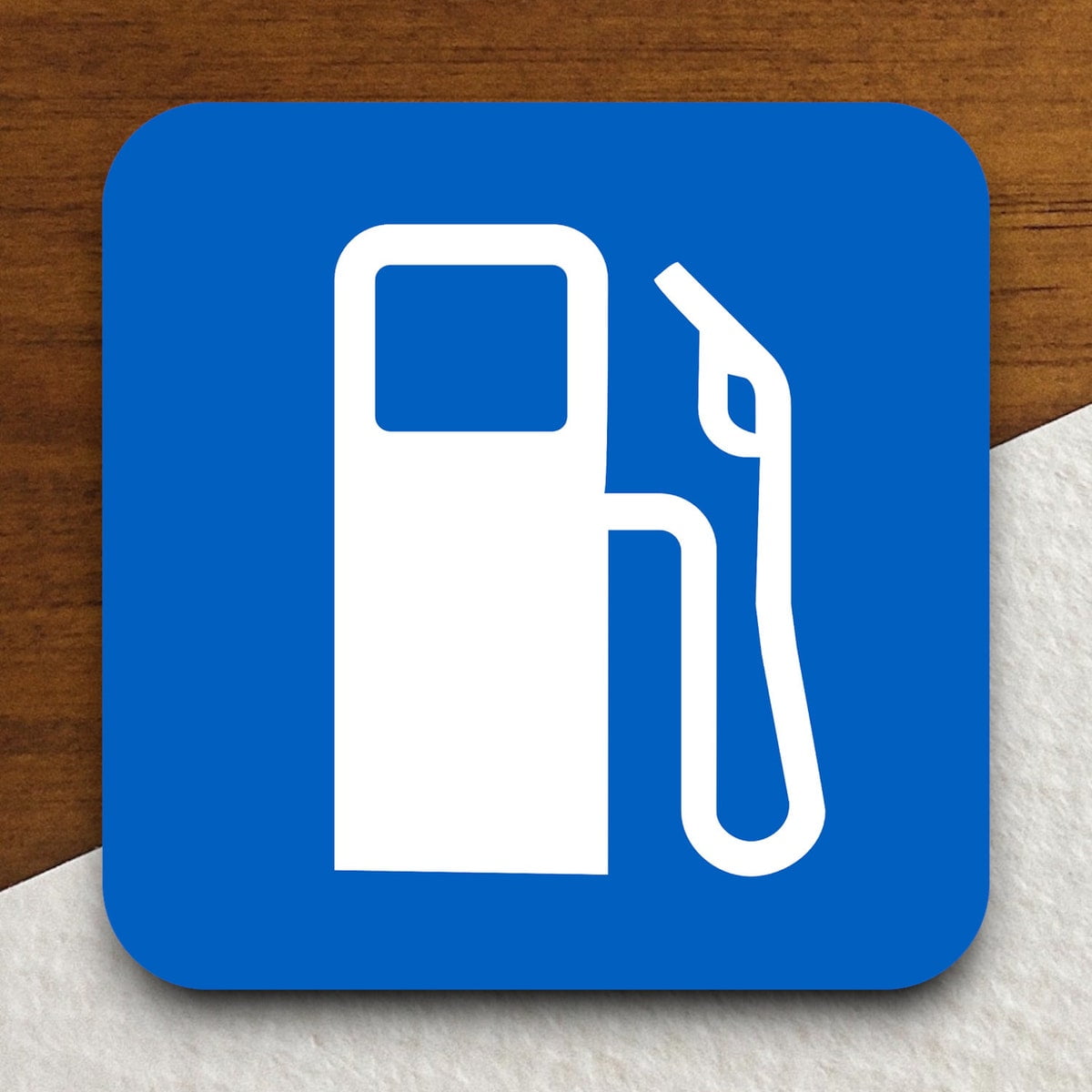 Stickly Gas Station Road Sign Stickers, Traffic Sticker, Road Sign ...