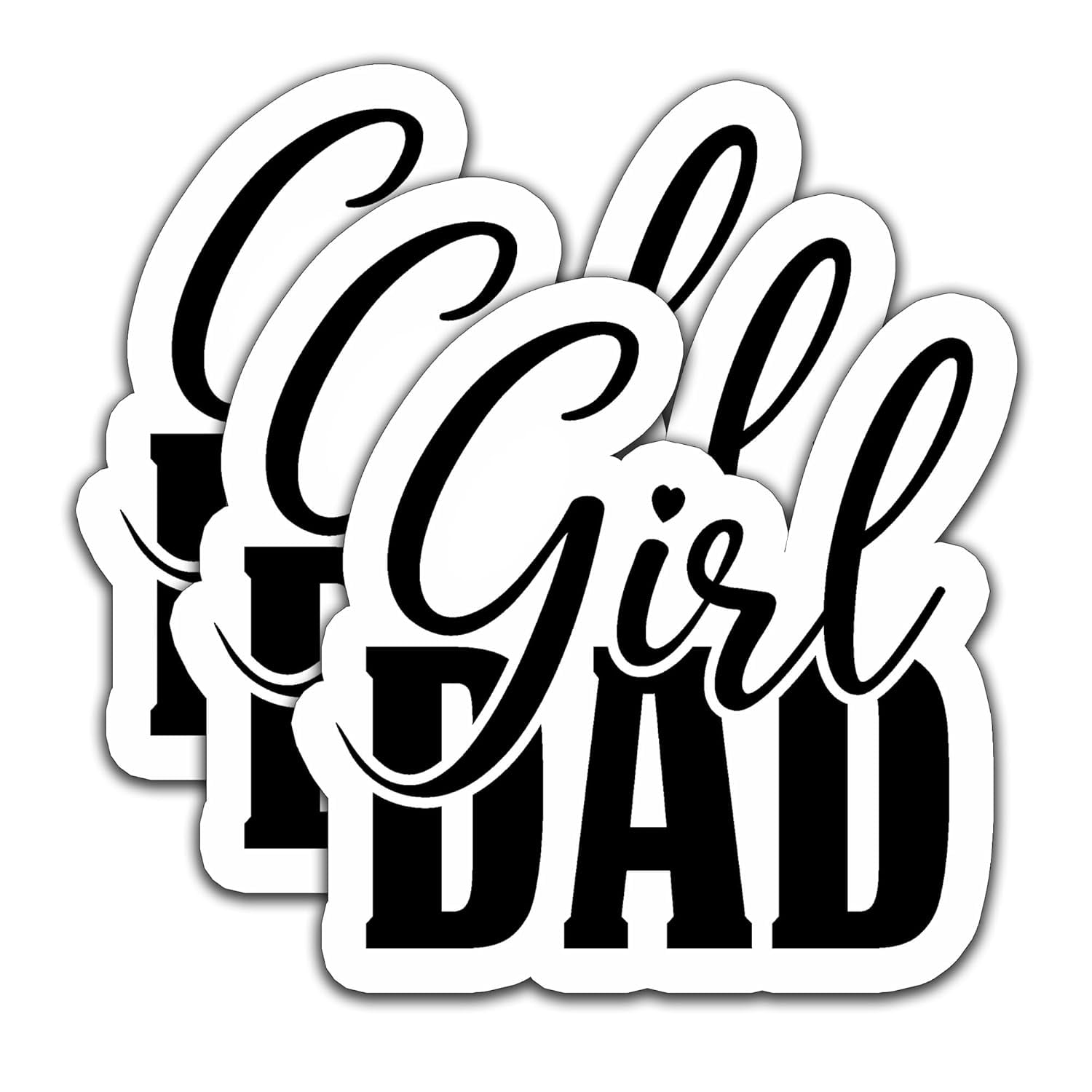 Stickly Girl Dad Sticker Dad Decal Cute Dad Stickers Dad and Daughter ...