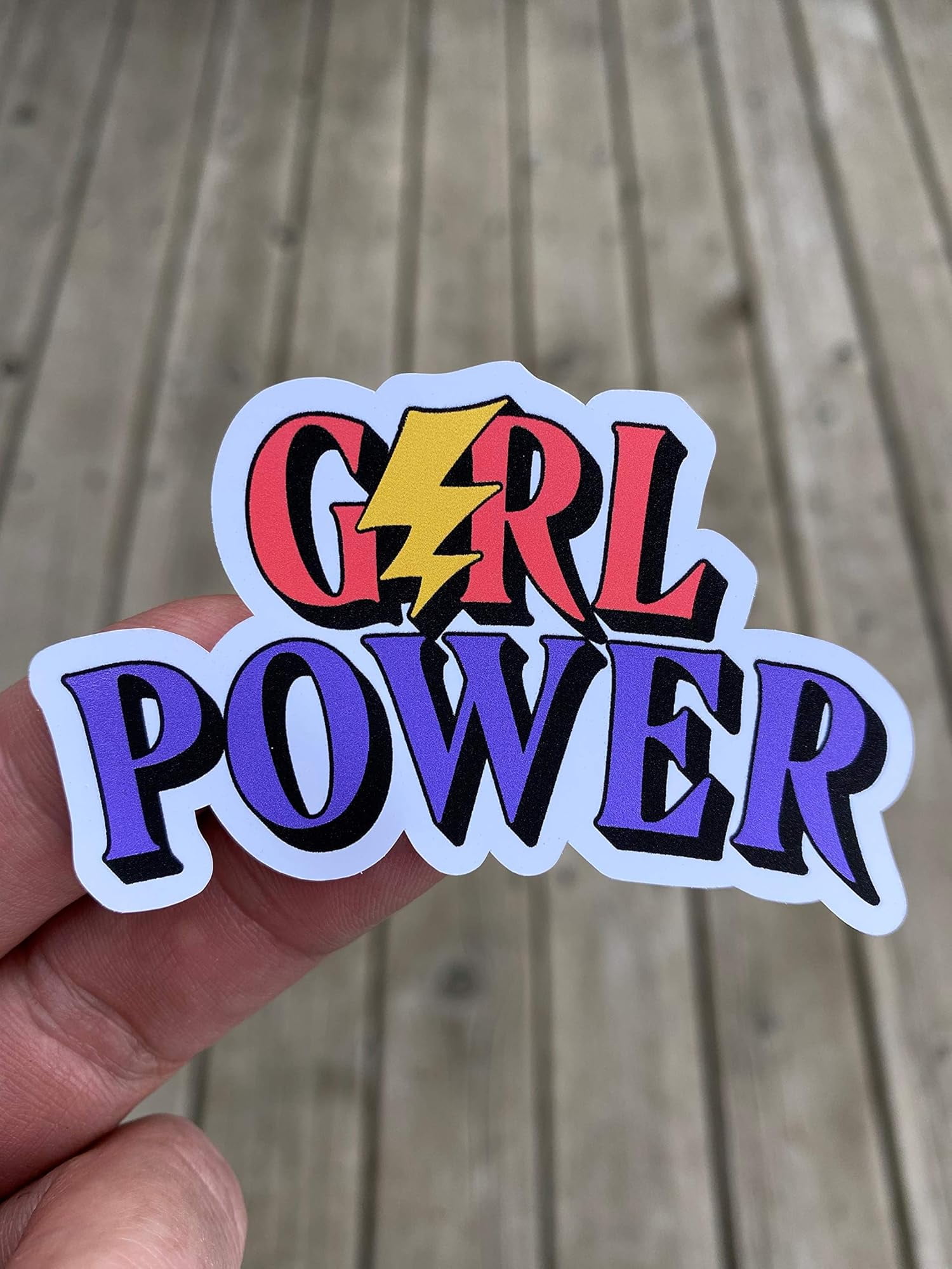 Stickly Girl Power Sticker, Laptop Sticker, Water Bottle Sticker, Phone ...