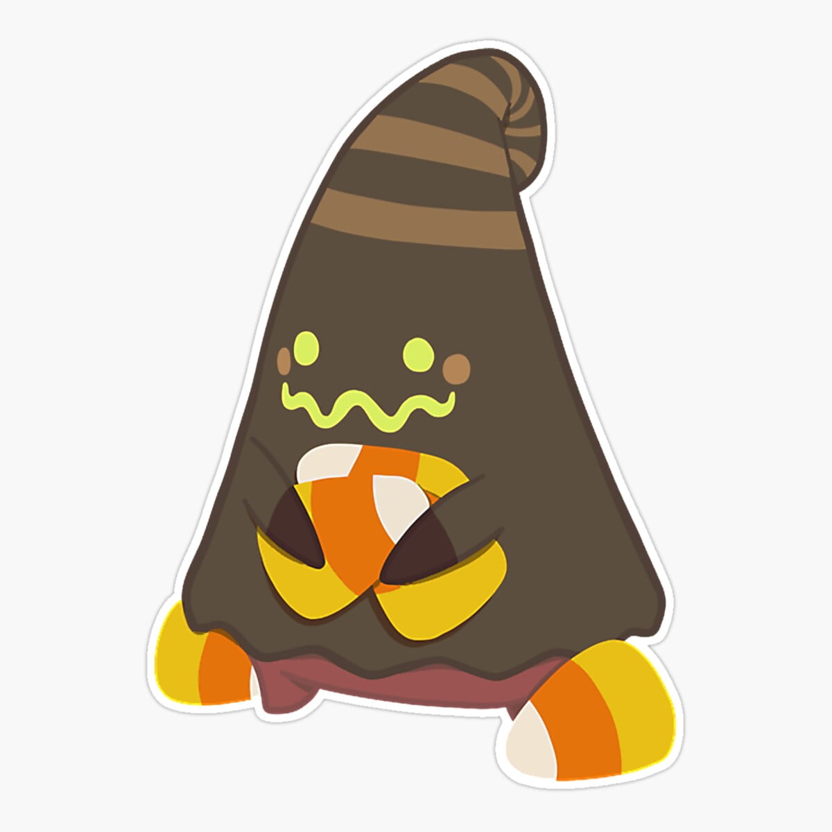 Stickly Glanter With Candy Corn : Ooblets Sticker, Phone Decal Water ...