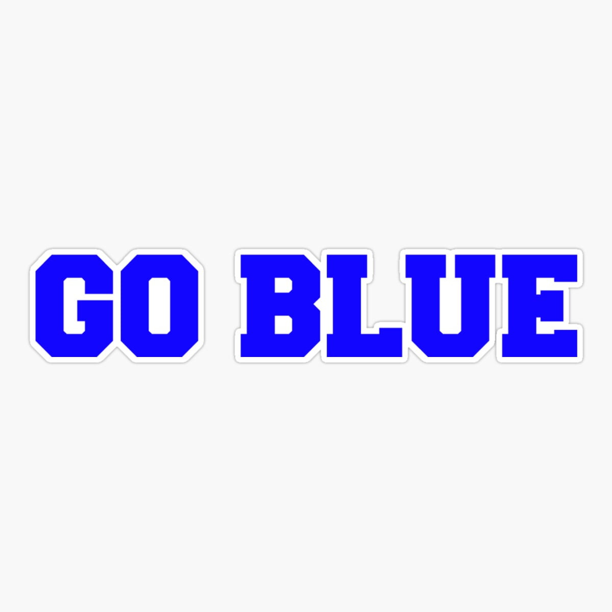 Stickly Go Blue Sticker, Phone Decal Water Bottle Stickers Car Decals ...