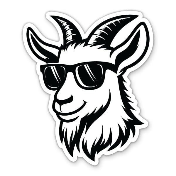 Stickly Goat Cool Sticker Laptop Sticker Vinyl for Car, Phone, Water ...