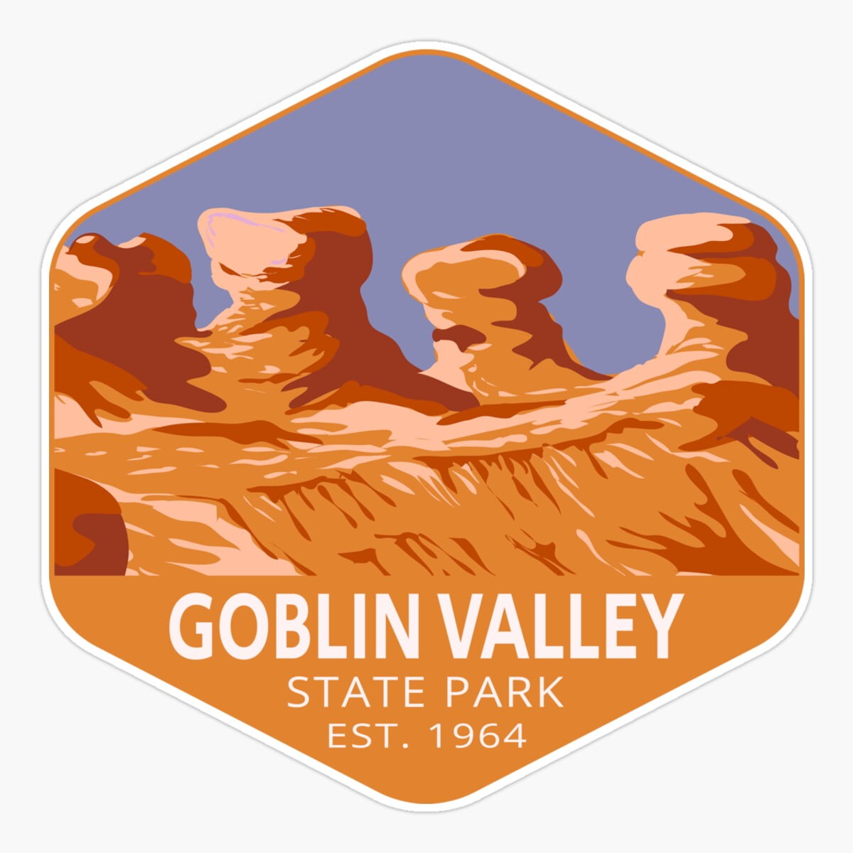 Stickly Goblin Valley State Park Utah Sticker, Phone Decal Water Bottle ...