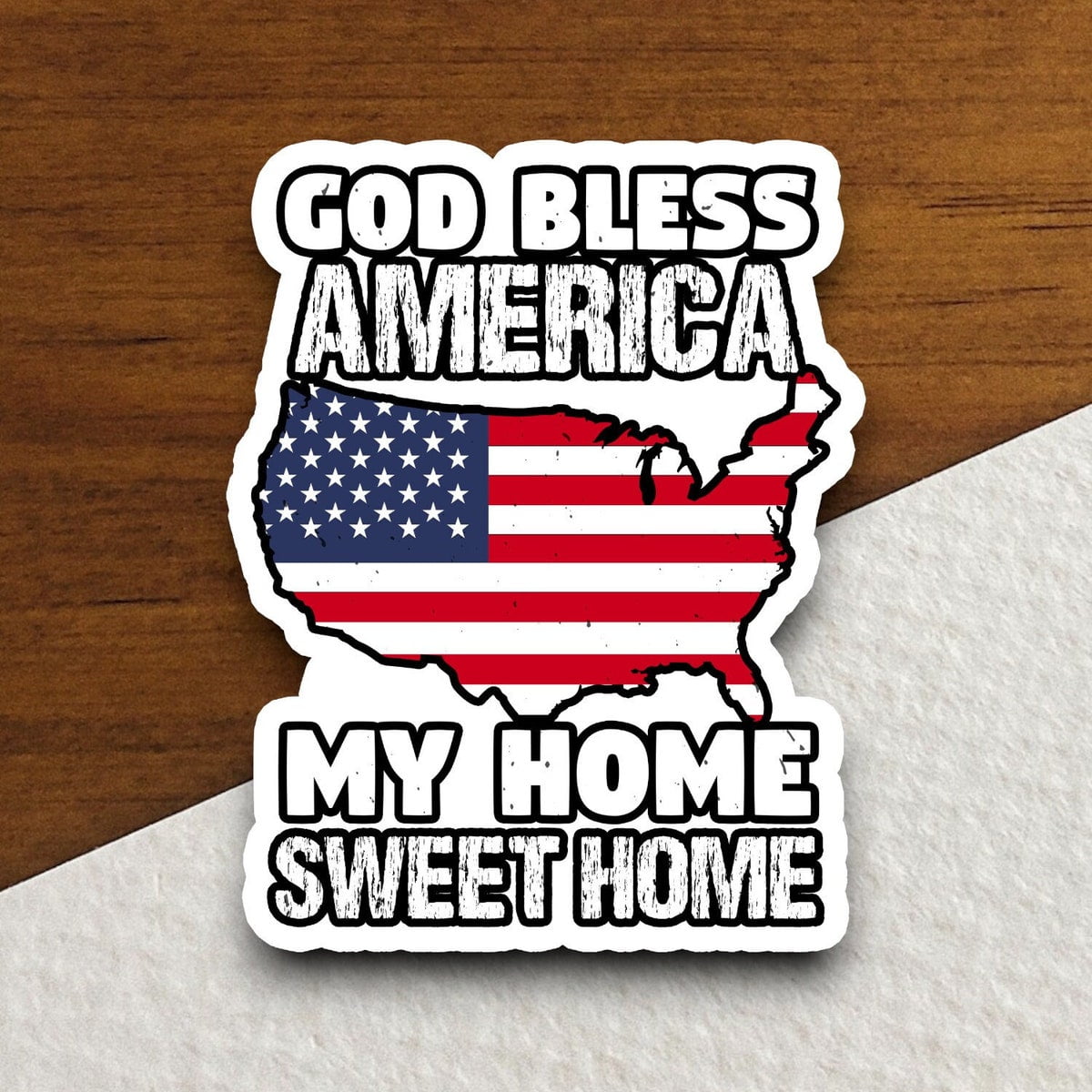 Stickly God Bless America My Home Sweet Home Sticker, Religious Sticker ...