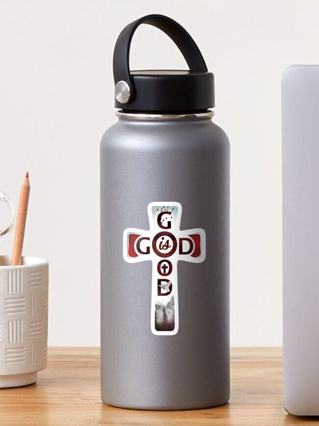 Stickly God Is Good Cross Sticker, Phone Decal Water Bottle Stickers ...