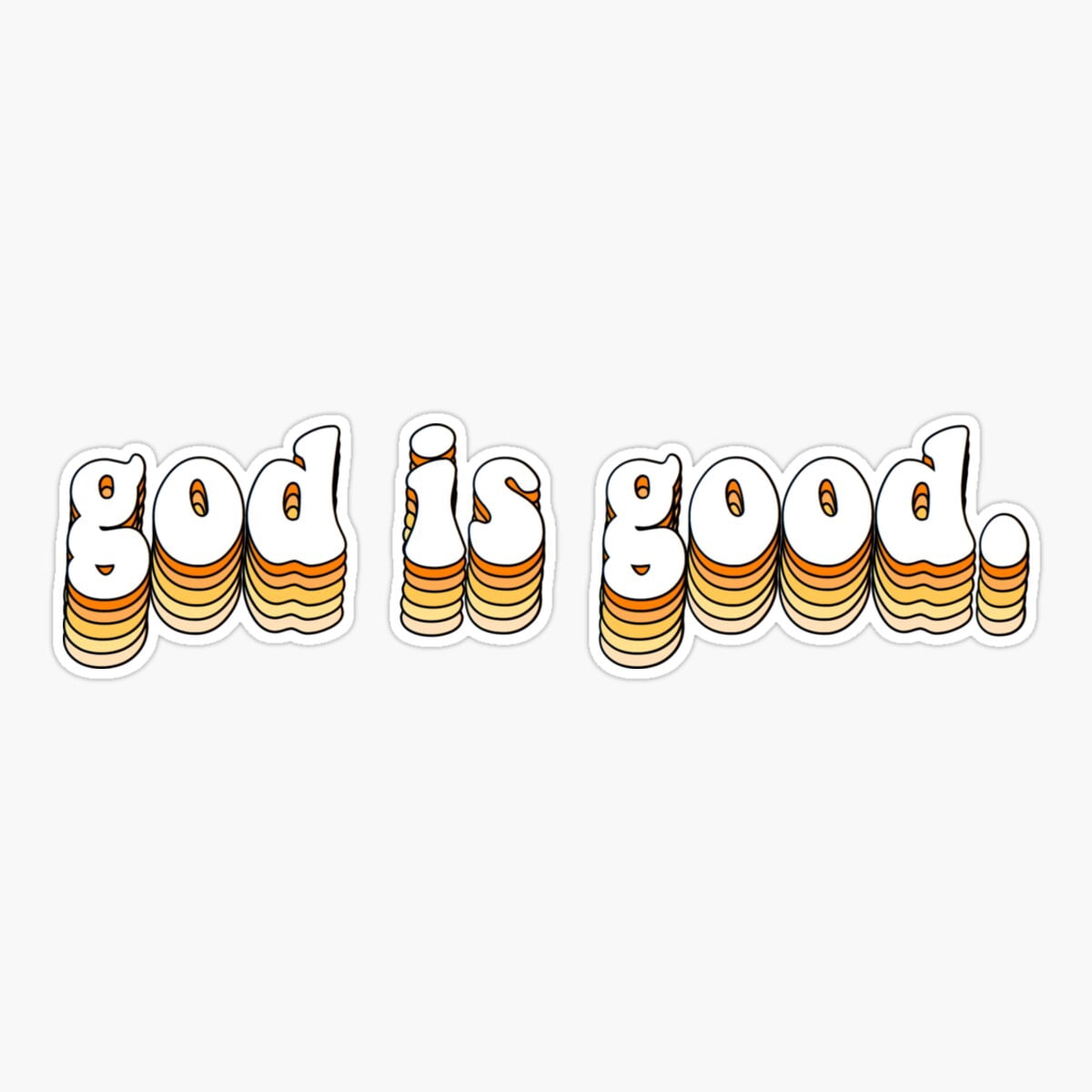 Stickly God Is Good Sticker, Phone Decal Water Bottle Stickers Car ...