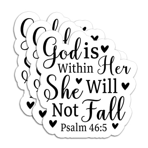 Stickly God is Within Her She Will Not Fall Psalm 46:5 Sticker God ...