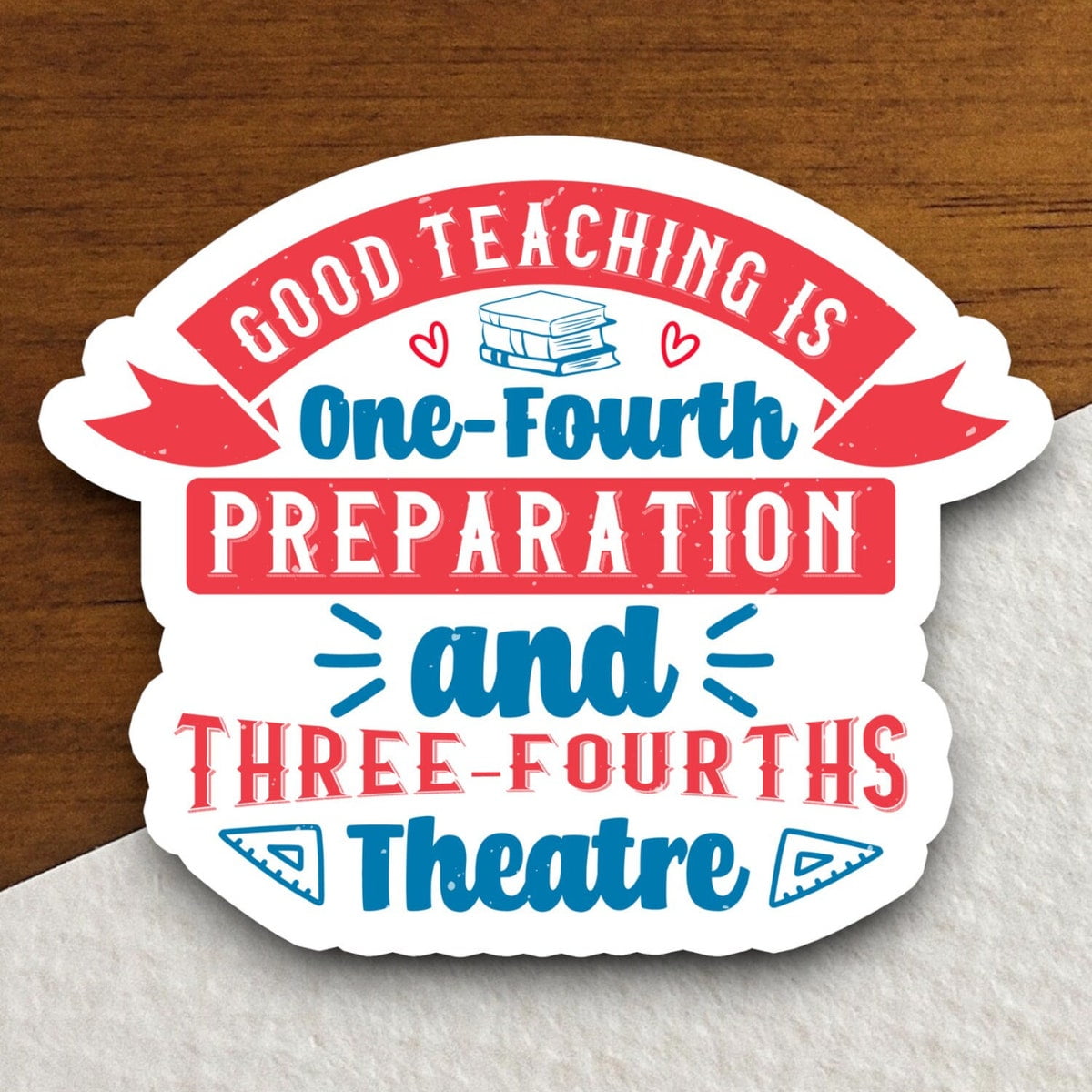 Stickly Good Teaching Is One-Fourth Preparation Three-Fourths Theatre ...