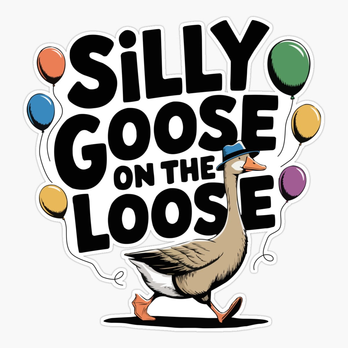 Stickly Goose Lover Silly Goose On The Loose Humour Animal Funny ...