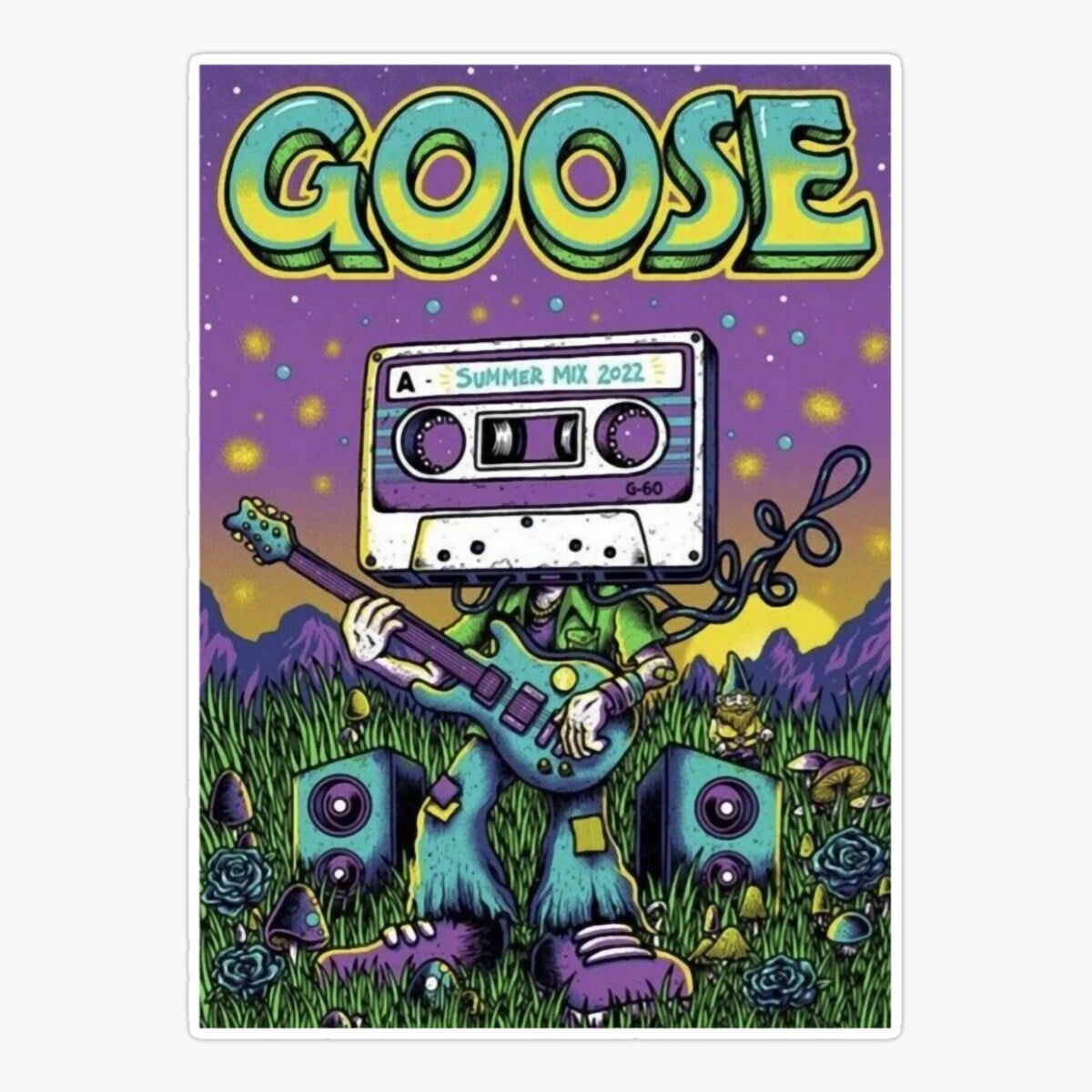 Stickly Goose Summer Mix Sticker, Phone Decal Water Bottle Stickers Car ...