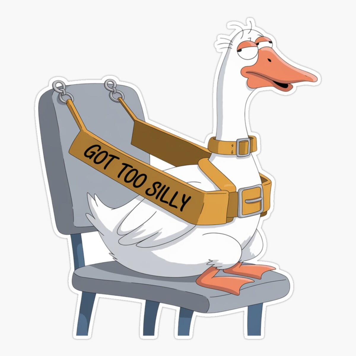 Stickly Got Too , Goose, Crazy, Funnyfits70, Humor, Funny, Retro ...