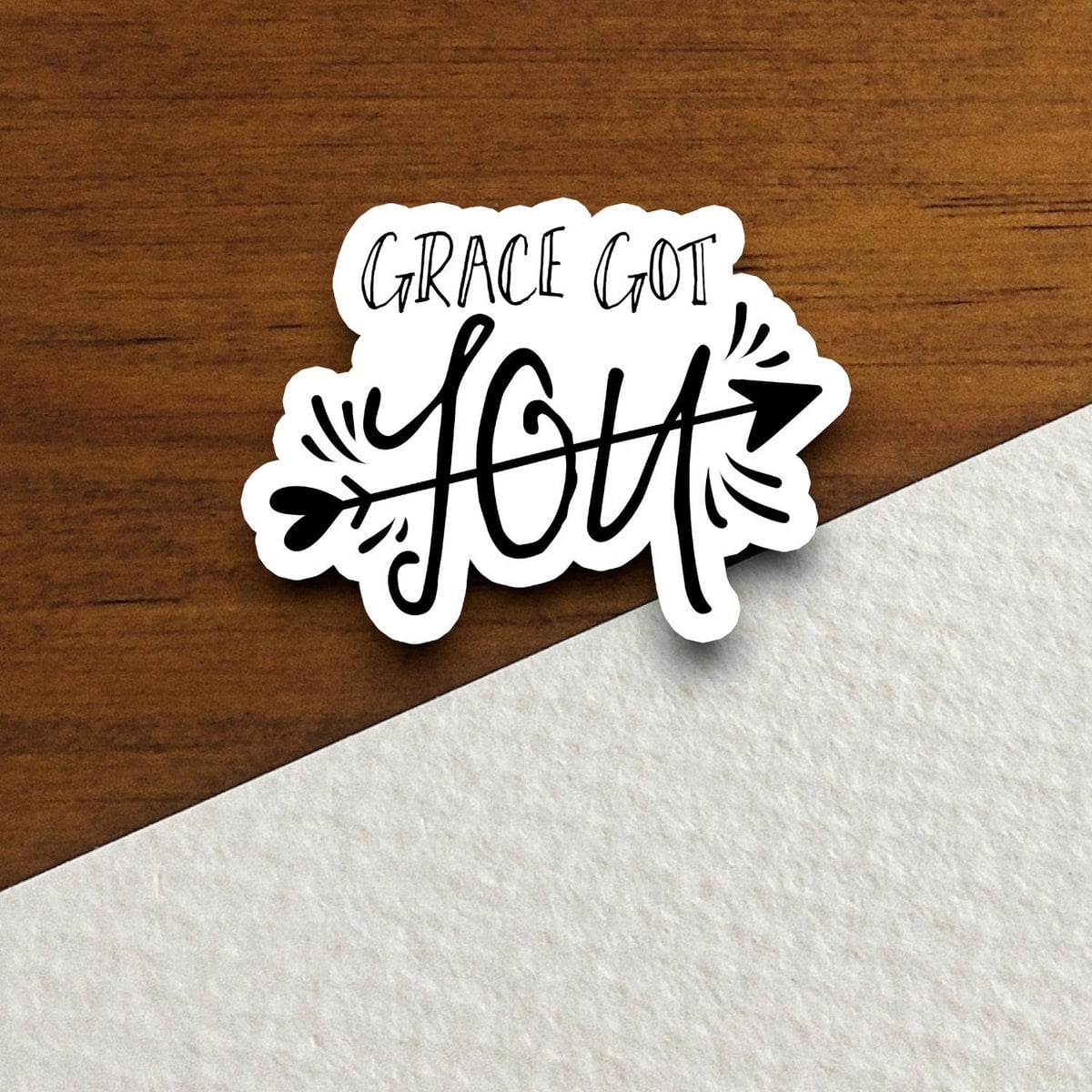 Stickly Grace Got You Sticker, Religious Sticker, Faith Sticker ...